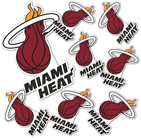Amazon.com: Desert Cactus Miami Heat NBA Officially Licensed Sticker ...