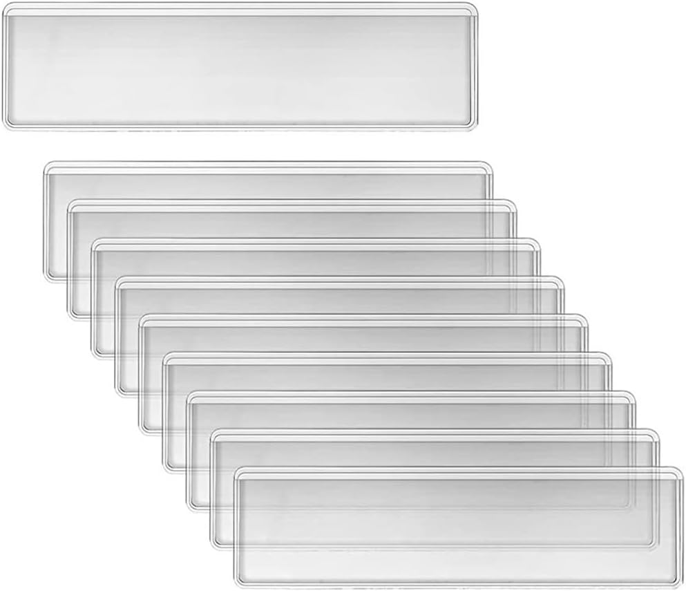 10 Pièces Porte-Étiquettes Porte Etiquette Adhesif Porte Étiquettes ...