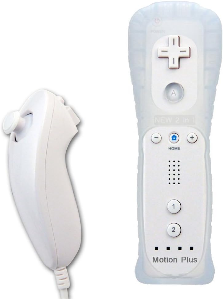 Wii Nunchuk/Nunchuck, bigaint 2 in1 construido en remoto Motion Plus y ...
