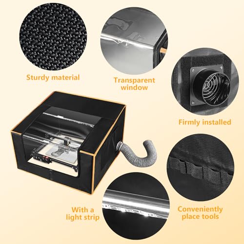 Snapklik.com : Laser Engraver Enclosure,28 X 28 X 18 Laser Cutter ...