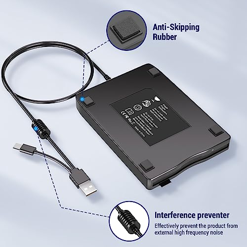 Snapklik.com : USB Floppy Drive, External 3.5 USB & Type-C External ...