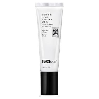 Amazon.com: PCA SKIN Sheer Tint Broad Spectrum SPF 45 - Universally ...