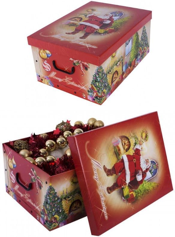 Kreher® 2 Stück Aufbewahrungsbox mit Deckel, Deko Papp-Karton ...