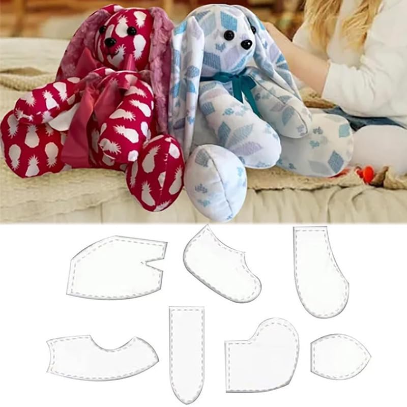 Amazon.com : Memory Bunny Template Ruler Set, 7PCS Memory Bunny Sewing ...