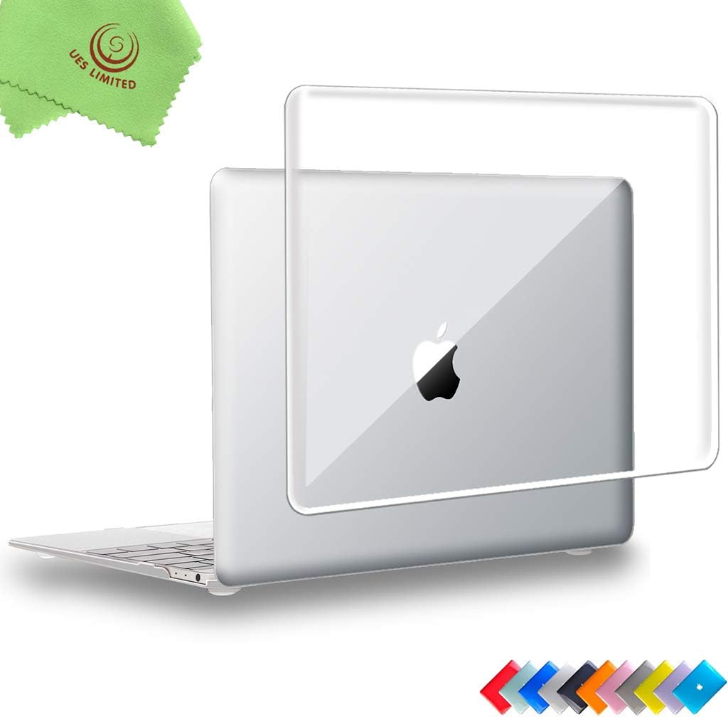 Amazon.com: UESWILL Glossy See Through Crystal Clear Hard Shell Case ...