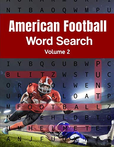 American Football Word Search (Volume 2): Large Print Puzzle Book for ...