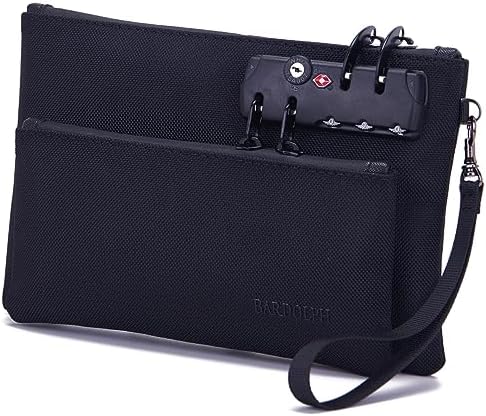 Amazon.com: LEIFIDE 6 Pcs Money Bag with Lock 11 x 5.5 Inches Black ...