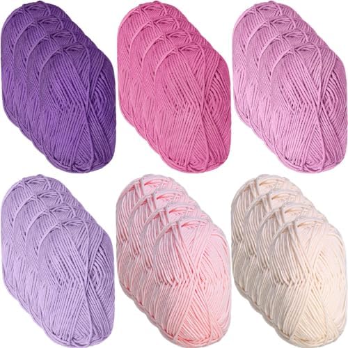 Yarn Fall Colors 4 Plys Super Soft Milk Cotton Yarn Smooth Fiber ...