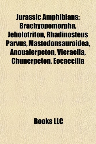 Jurassic Amphibians: Brachyopomorpha, Jeholotriton, Rhadinosteus Parvus ...