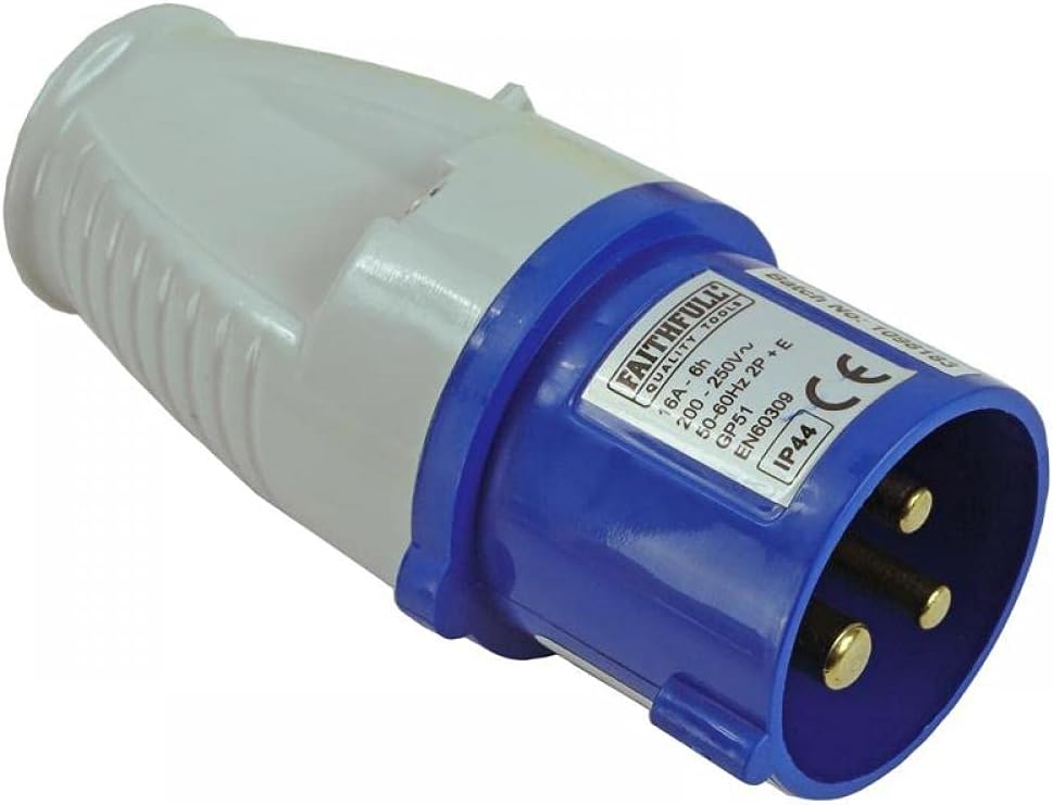 Faithfull FPPPLUG110 Yellow Plug 110V 16A Replacement for 110v Trailing ...