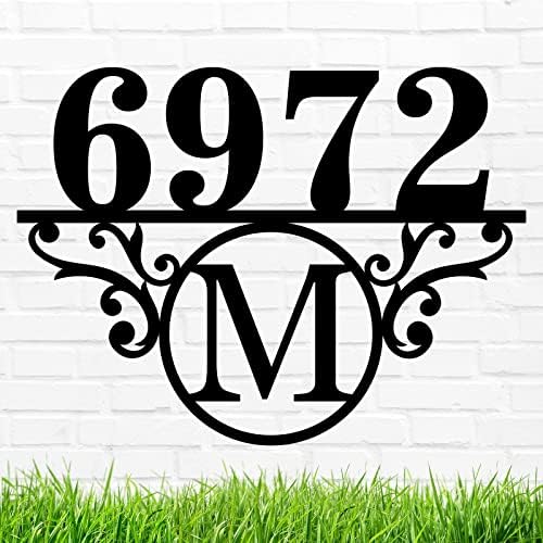 Amazon.com: house numbers for outside Personalized Address Sign For ...