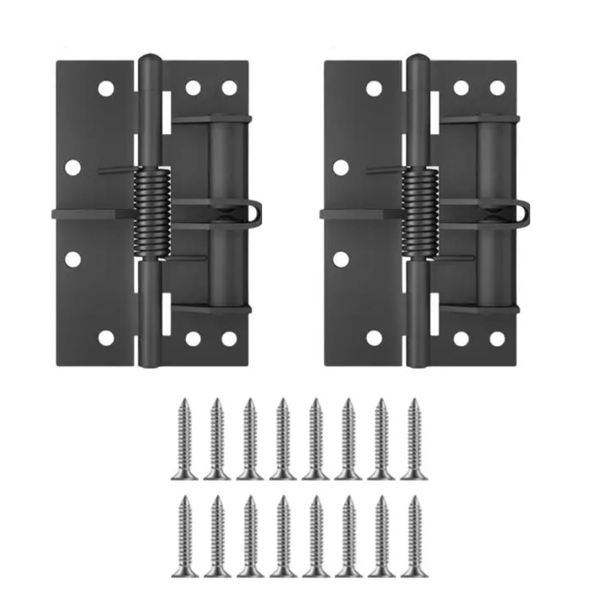 Zicobox 2-Pack 4-Inch Automatic Self-Closing Door Hinges – Heavy-Duty ...