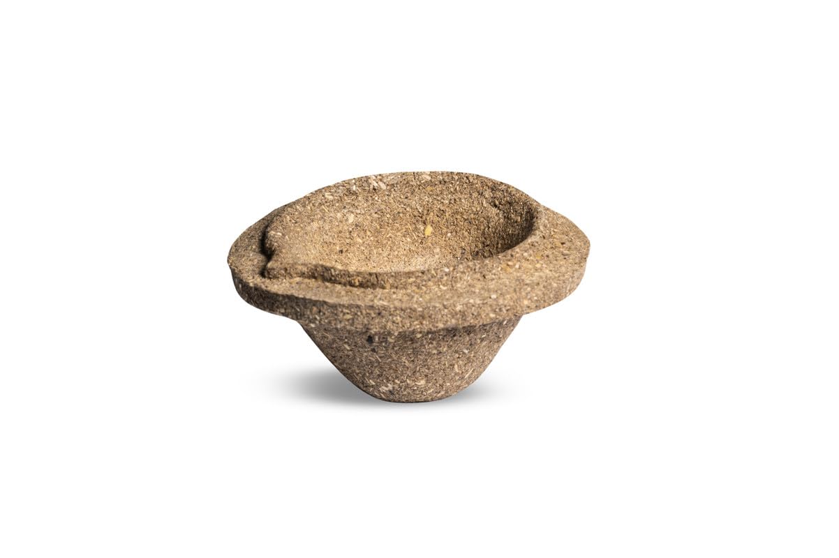 Buy Natural Panchgavya Cow Dung Diyas Set | Sacred Diyas for Daily Puja ...