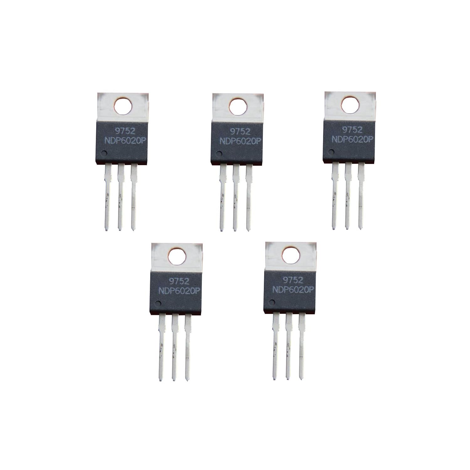 YEGAFE 5PCS NDP6020P NDP6020 FSC MOSFET P-CH 20V 24A TO-220 NDP Series ...