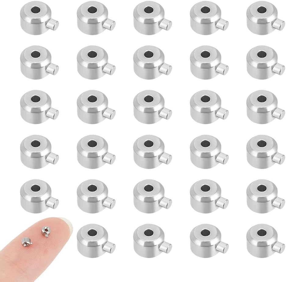 Amazon.com: UNICRAFTALE About 40Pcs Stainless Steel Crimp Beads Locker ...