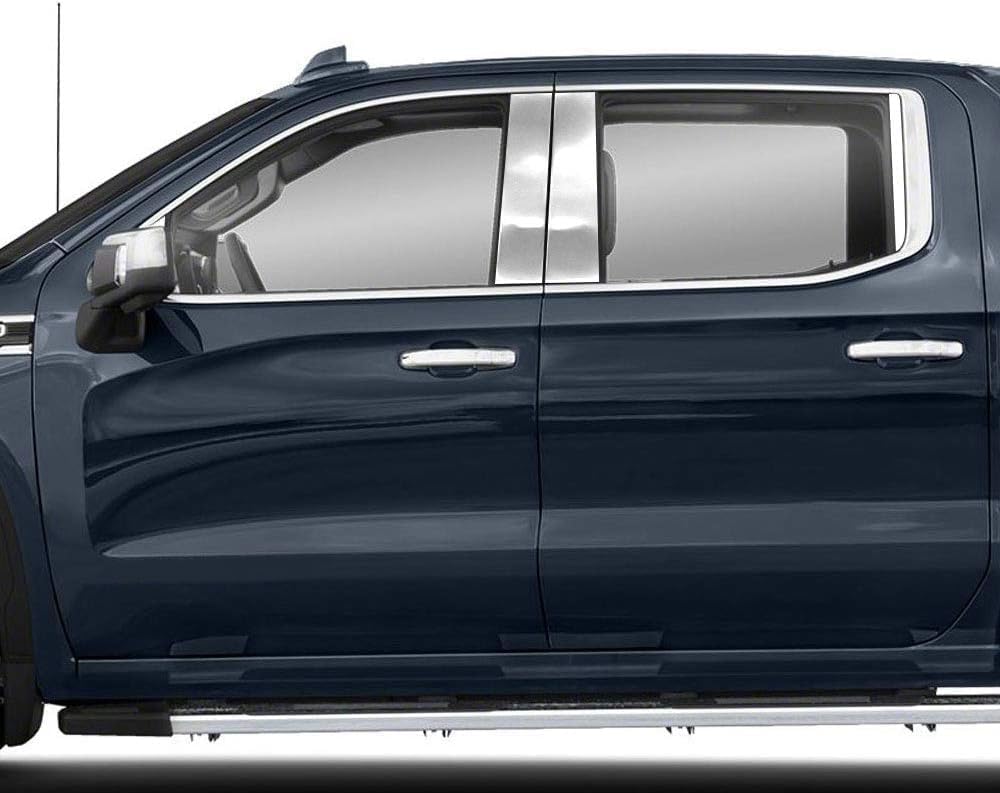 Amazon.com: Stainless Polished Chrome Pillar Post Trim 8PC, Compatible ...