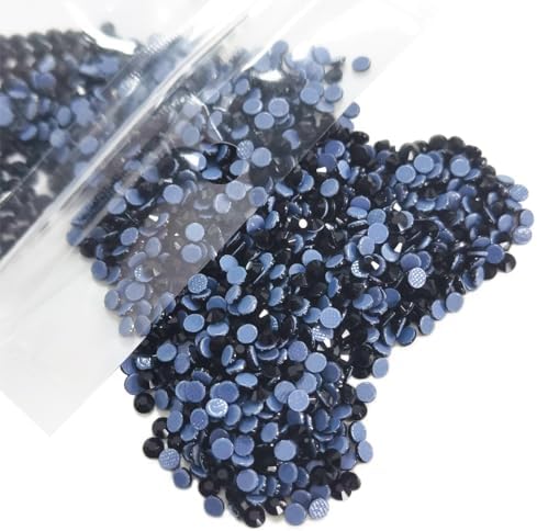 Amazon.com: qiipii 4320pcs SS10 Crystal Black Hotfix Rhinestones 3mm ...