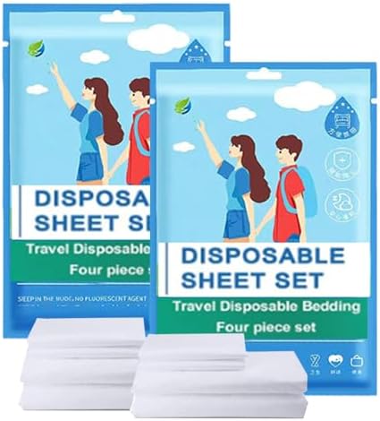 Amazon.com: Disposable Bed Sheet for Travel, Disposable Sheet Queen ...