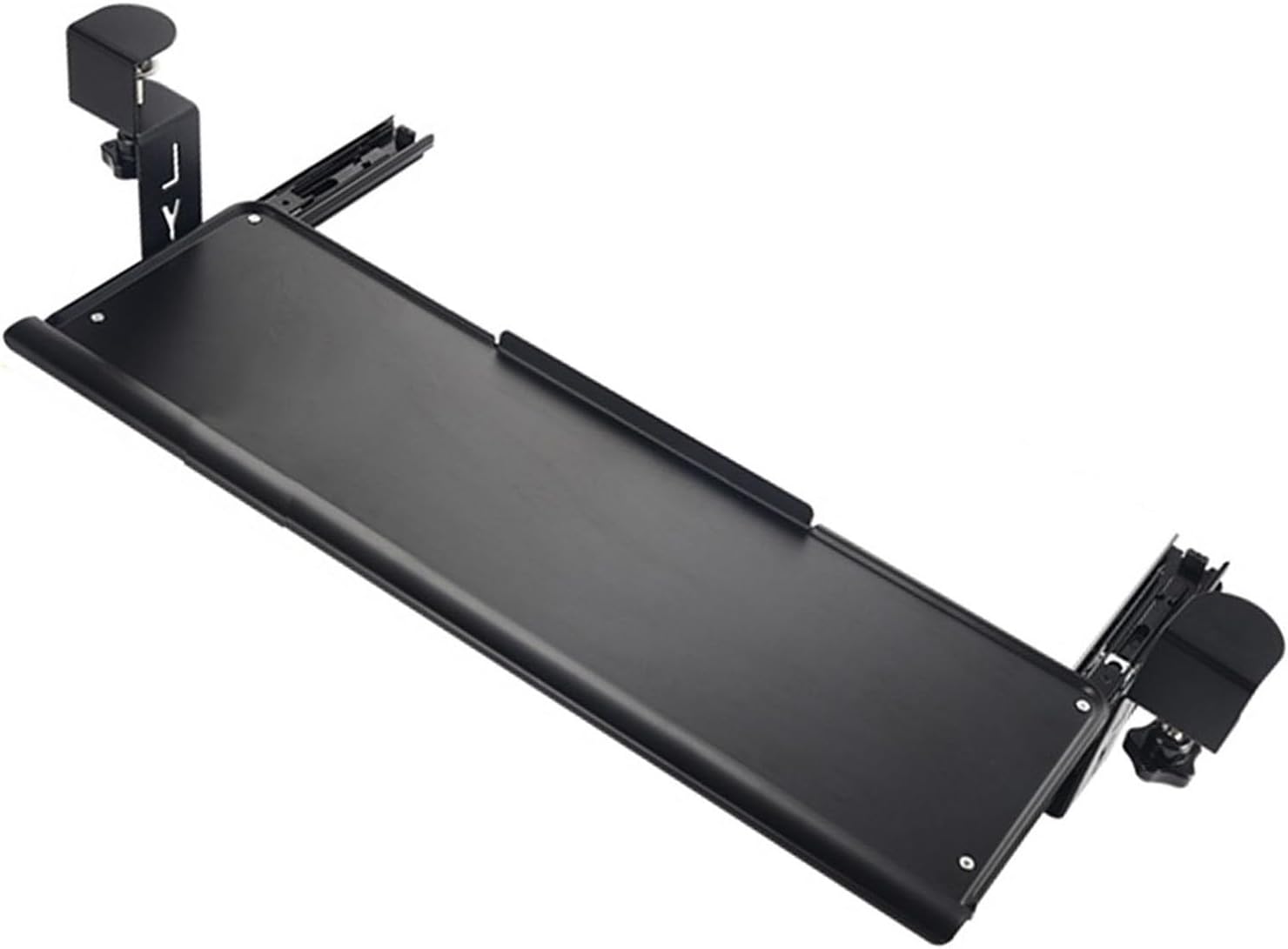 Amazon.com: Height Adjustable Under Desk Keyboard Tray, C-clamp Mount ...
