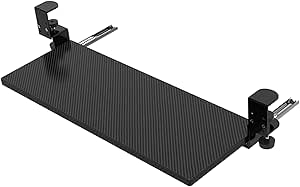 Amazon.com: Height Adjustable Keyboard Tray, Under Desk Pull Out ...