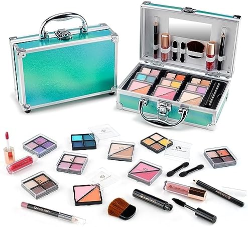 Amazon.com : Color Nymph Beginner Makeup Kits For Teens With Train Case ...