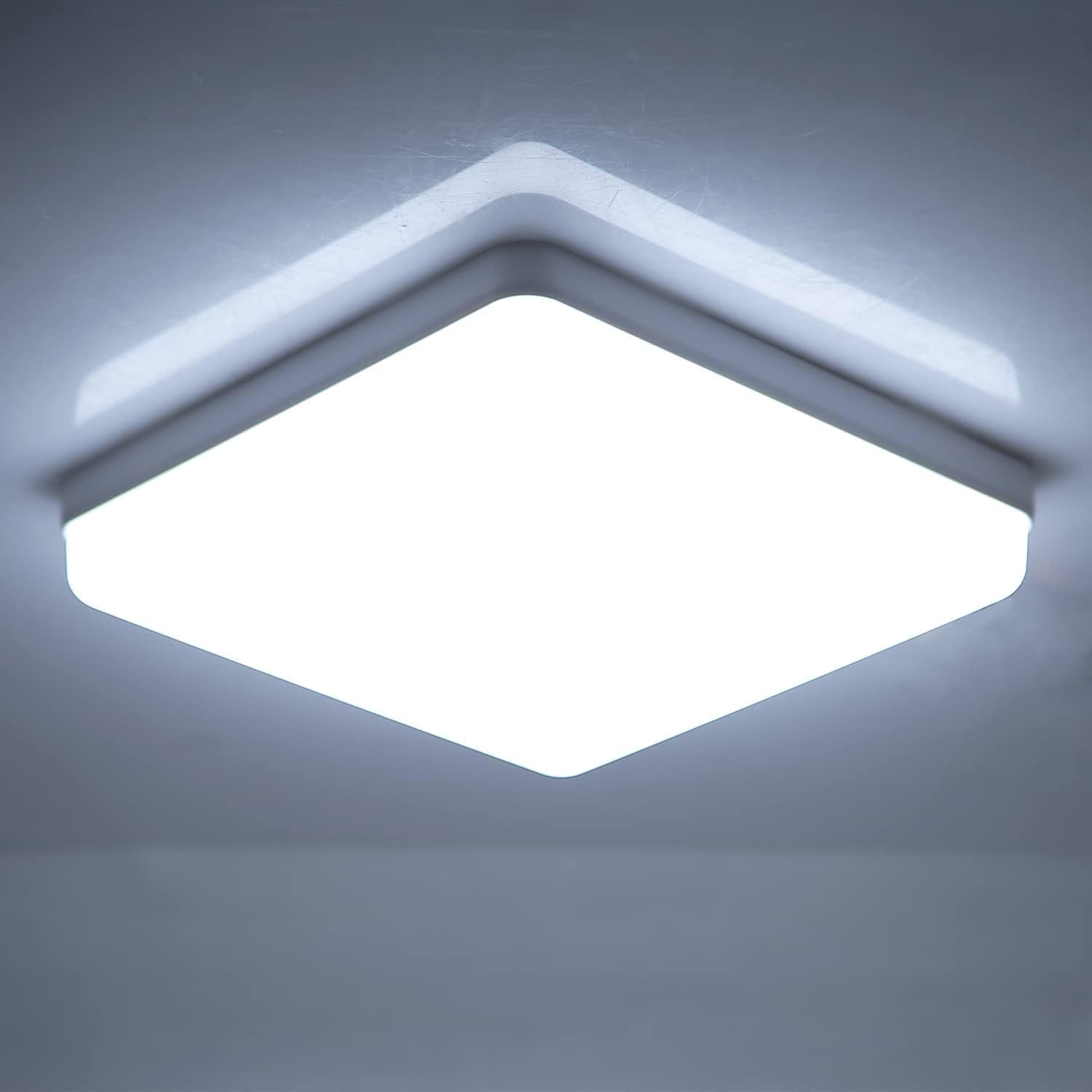 LEDUNI ® Downlight Plafonnier LED carré 20 W 2000 lm Couleur blanc ...
