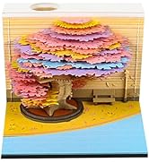 Amazon.com : RSLIPIN 3D Memo Pad Winter Tree 240 Sheets Paper Art ...