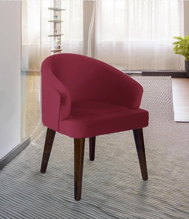 RECTART Wooden Upholstered Dining Chair | Single Accent Chair for ...