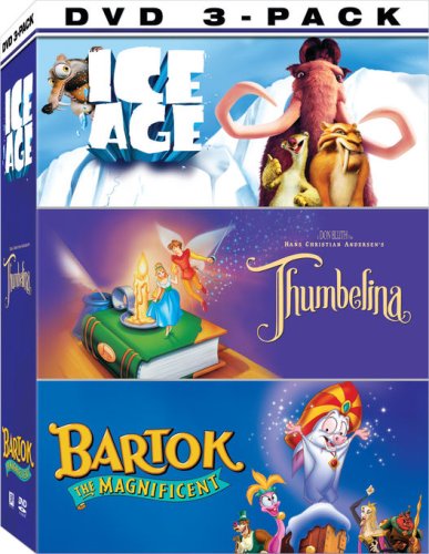Amazon.com: Animated 3 Pack (Thumbelina / Ice Age / Bartok the ...