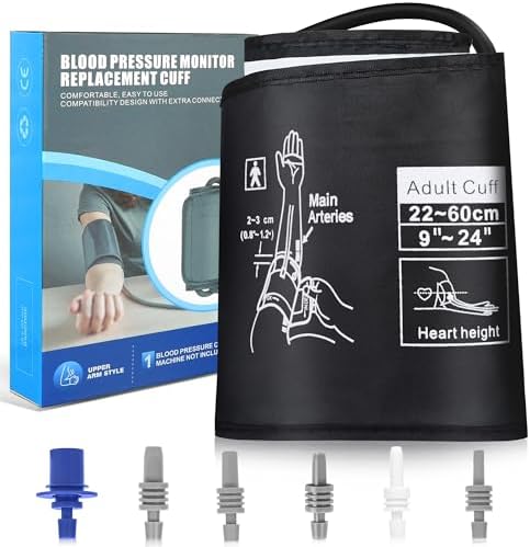 Amazon.com: Universal XXL Blood Pressure Replacement Cuff - 9"-24" Wide ...