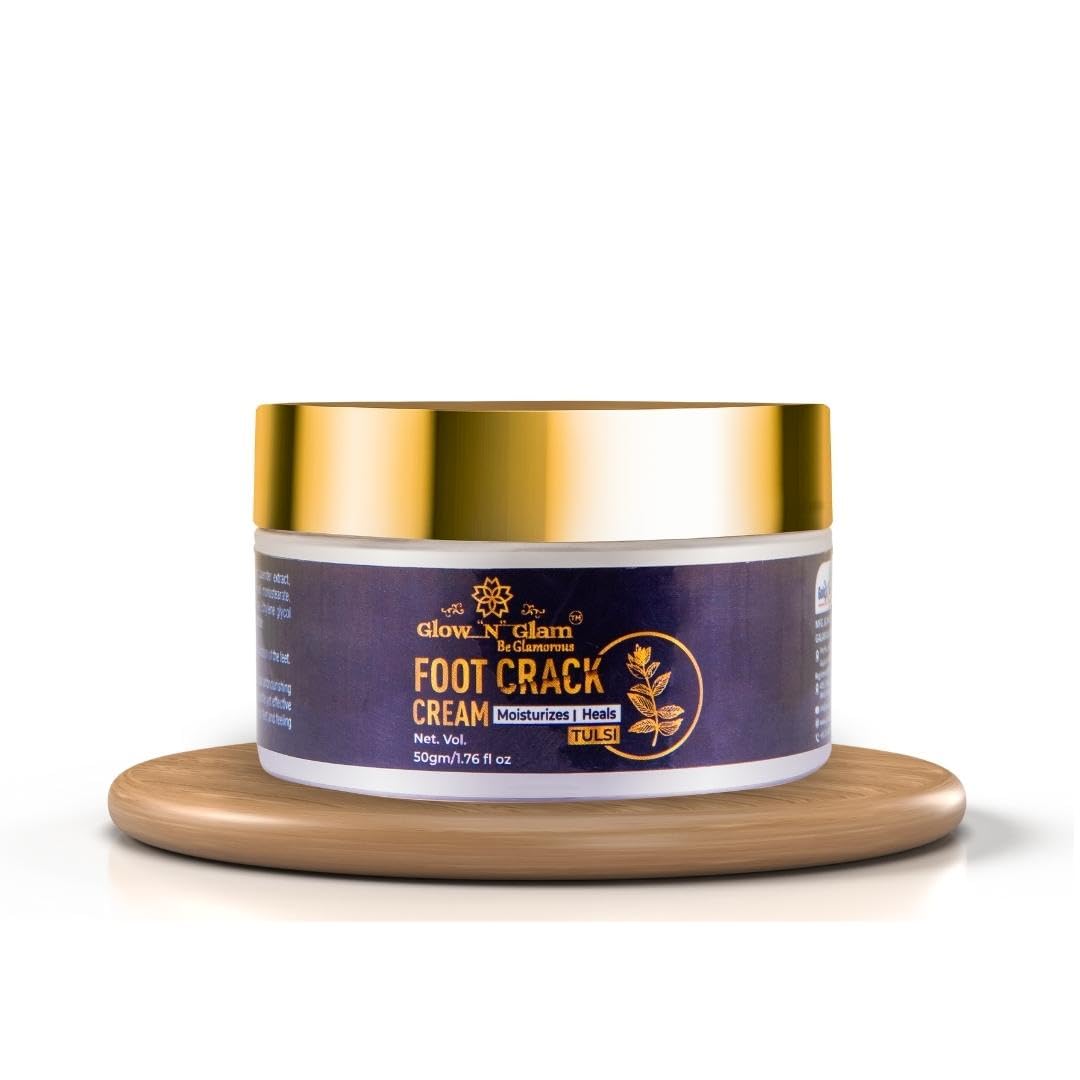 Glow N Glam Foot Crack Cream- Heal Reliever- Tulsi and Gotu Kola ...