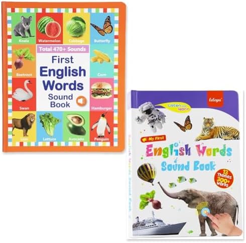 Amazon.com: My First English Words Sound Book – 470+ Words, Audio Books ...