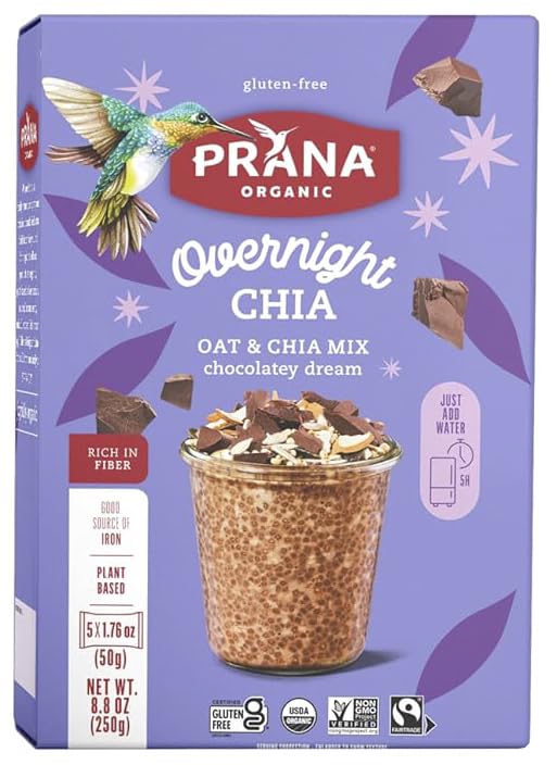 Amazon.com: Organic Overnight Chia Chocolatey Dream by Prana | Oat ...