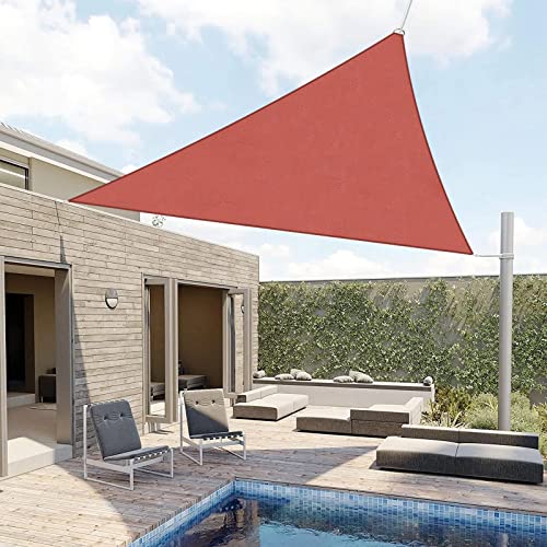 Snapklik.com : Sun Shade Sail, 12x12x12 Red Straight Eage Triangle ...