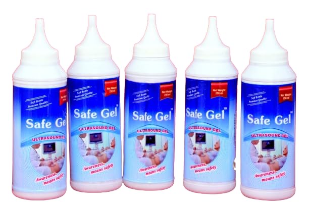 Ultrasound Transmission gel for Sonography and Physio 250ML (Blue, Pack ...