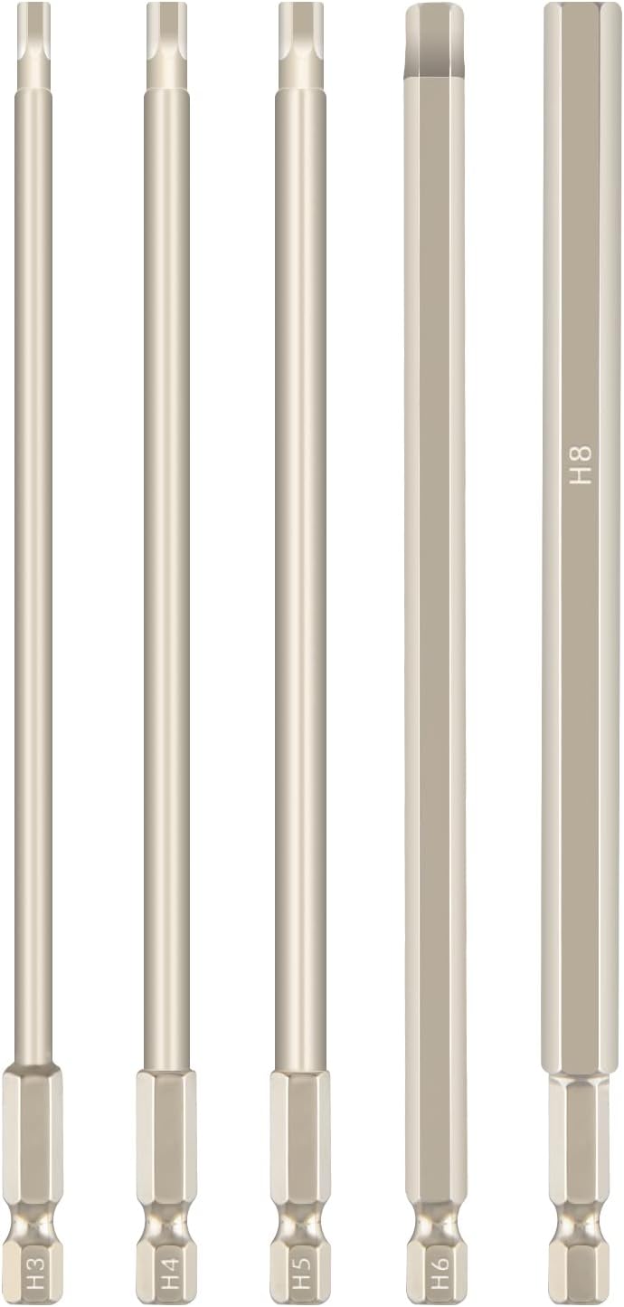 5 Pieces Allen Key Drill Bit Set Allen Key Screwdriver Set 150mm/6 inch ...