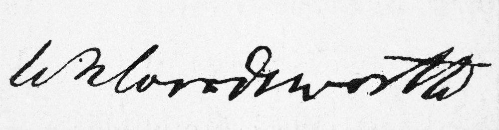 William Wordsworth Signature