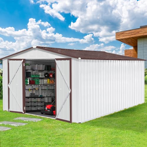 Snapklik.com : UBGO Oversized Storage Sheds 10ftx12ft,Metal Storage ...