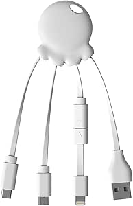 Xoopar Octopus Multi USB Cable 4 in 1 Universal Charger - Durable with ...