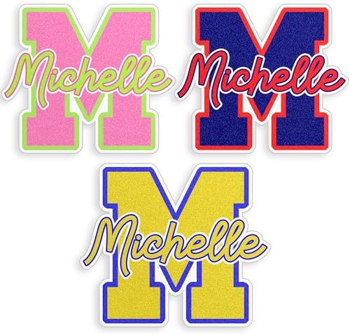 Amazon.com: Personalized Custom Name High School Glitter Sticker ...
