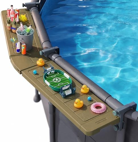 Amazon.com : POOLHACKER Poolside Bar Extended for Above-Ground Round ...