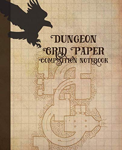 Dungeon Grid Paper Composition Book: Blank Quad Rule Role Playing Games ...