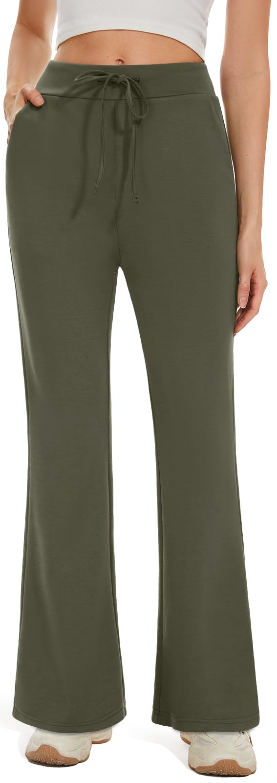 Women's Flare Leg Yoga Pants 2023 Fall Casual High Wasited Bootcut ...