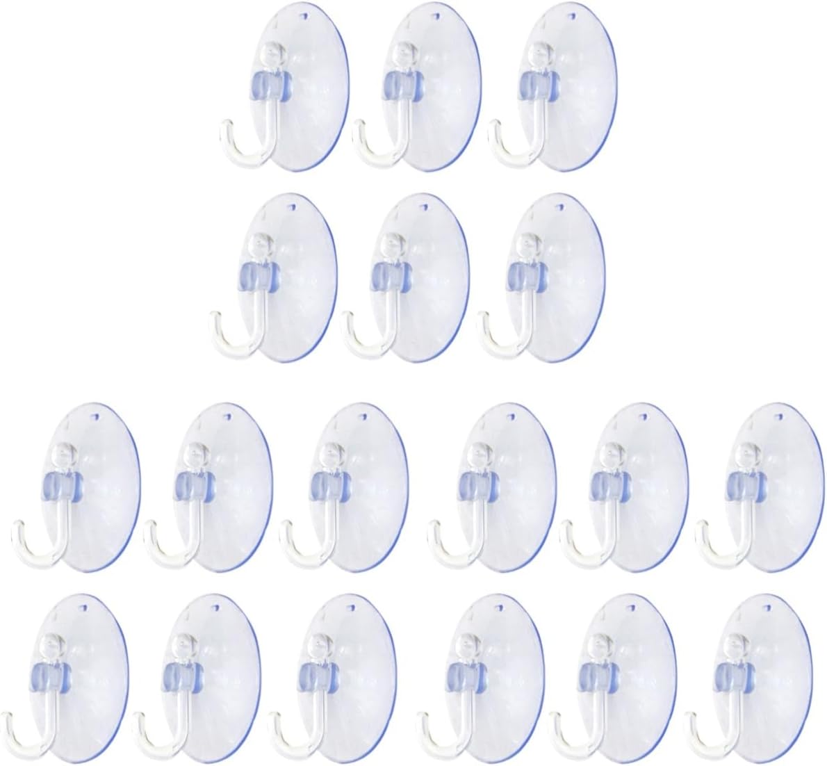 Cabilock 72pcs Strong Suction Cup Hooks Self Adhesive Wall Hangers for Kitchen Bathroom : Amazon ...