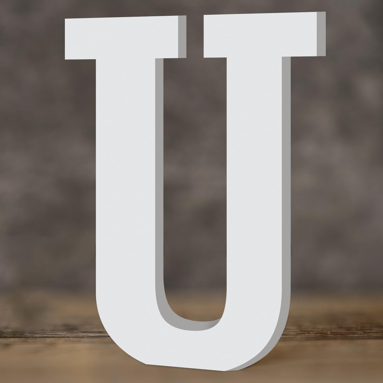 Snapklik.com : 15 Inch White Wood Letters, Extra Large Unfinished ...