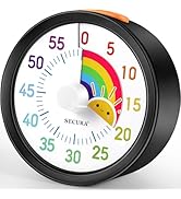 Amazon.com: Secura 60-Minute Visual Timer, Silent Study Timer for Kids ...