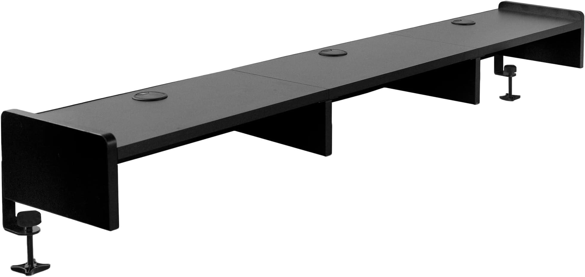 Amazon.com: VIVO Black Clamp-on Small 26 inch Ergonomic Desk Shelf ...