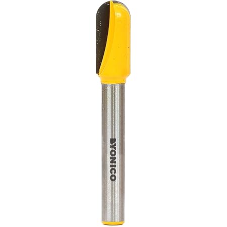 Yonico Router Bits Round Nose Core Box 1/4-Inch Diameter 1/4-Inch Shank ...