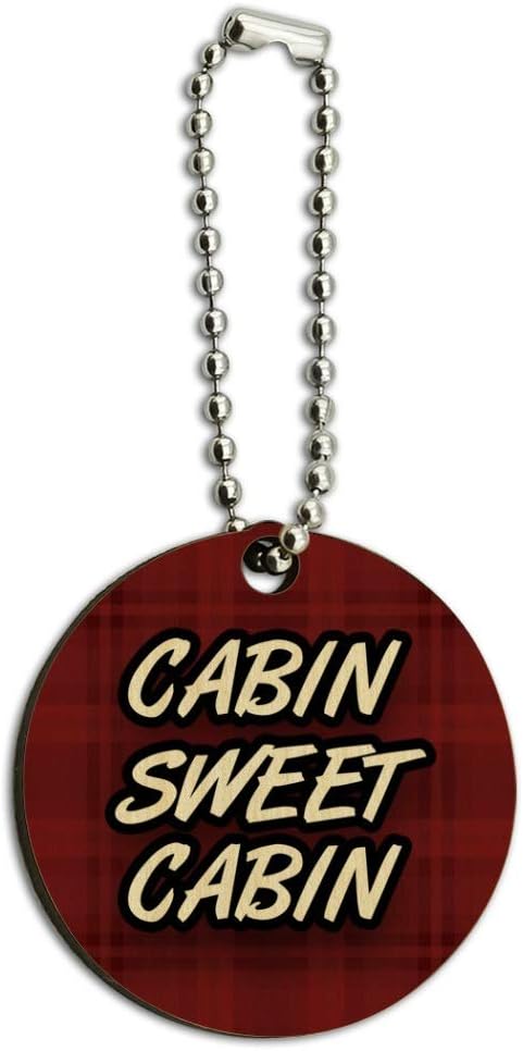 Amazon.com: GRAPHICS & MORE Cabin Sweet Cabin Red Plaid Wood Wooden ...