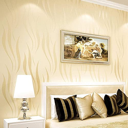 Non-Woven Wallpaper, 3D Flocking Embossed Wallpaper Roll for Decorative ...